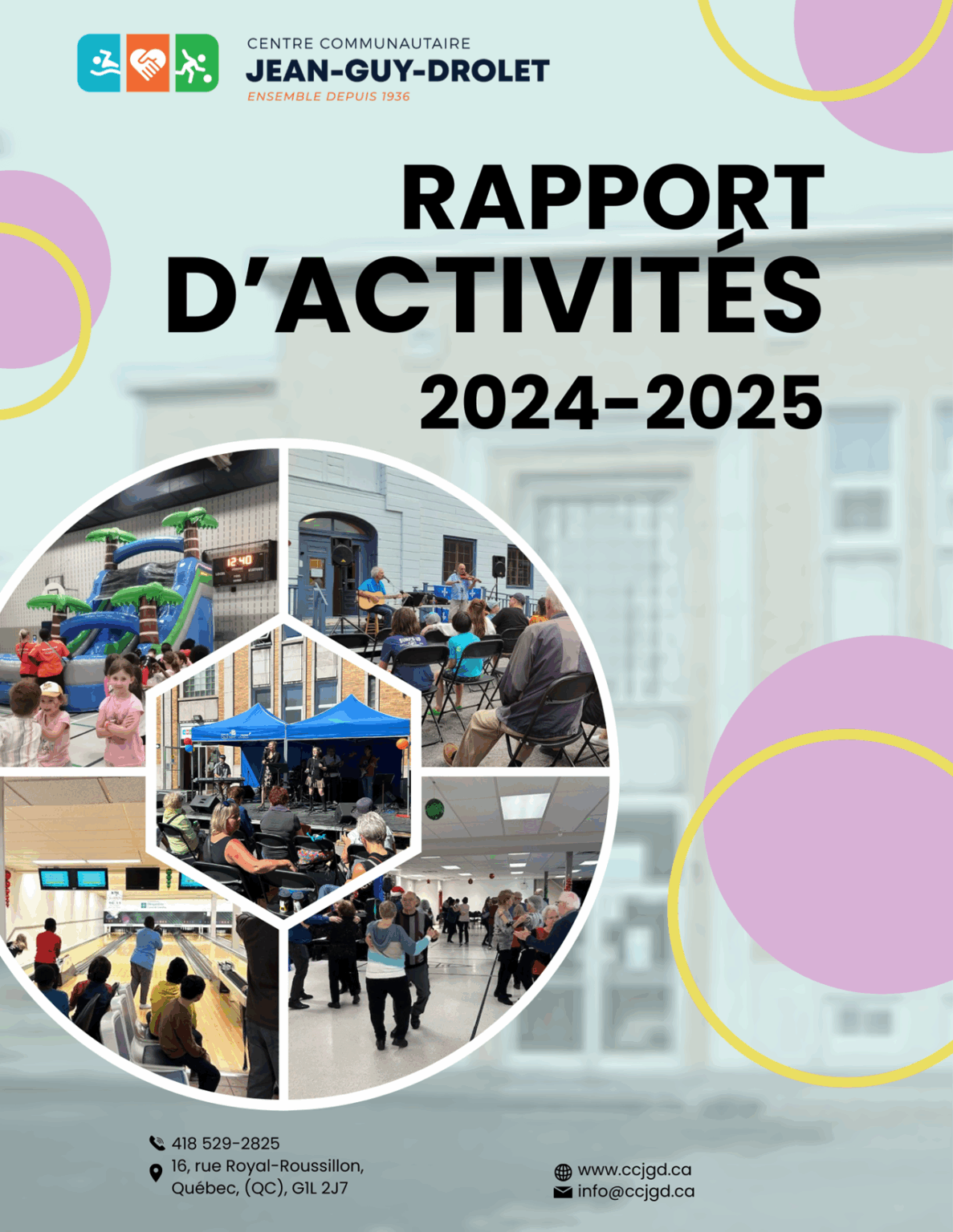 Rapport annuel 2024-2025 - Centre Communautaire Jean-Guy Drolet